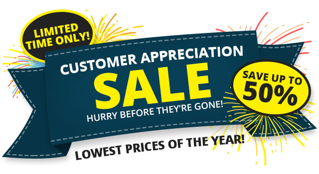 Customer Appreciation Sale